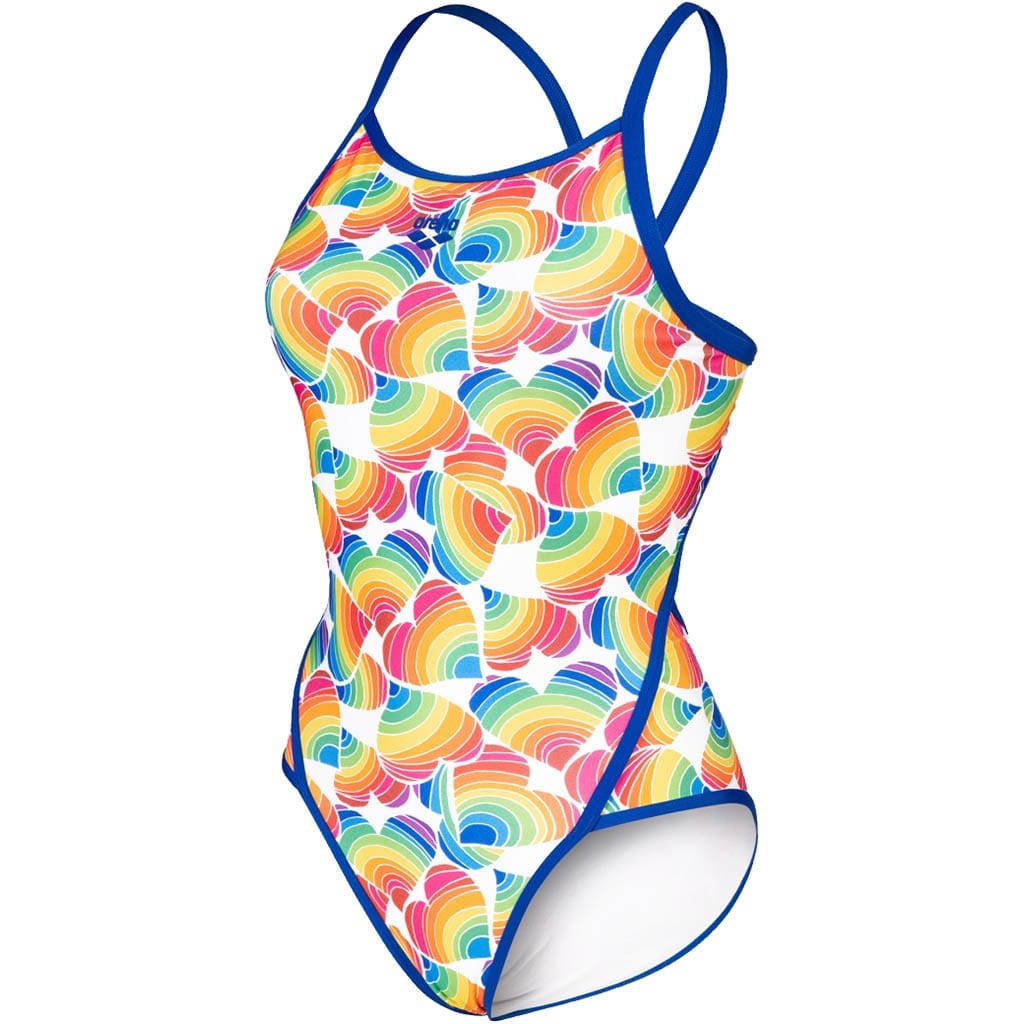 Arena Pride Swimsuit Super Fly Back Neon Blue-White Multi | Lepape
