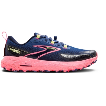 Brooks running Cascadia 18 Grey Blue/Pink/Sunny Lime | Lepape