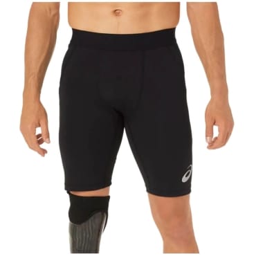 Asics Fujitrail Sprinter black: men's trail bib shorts