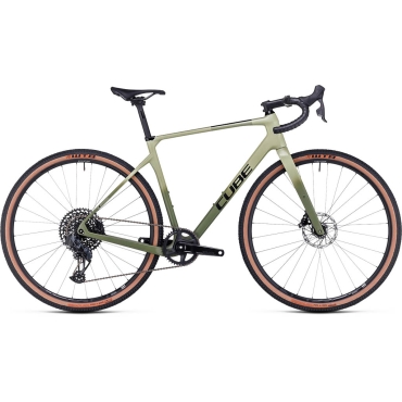 Cube Nuroad C:62 SLX kaki : Vélo gravel modèle mixte | LEPAPE
