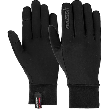 Vertex Heat Ceramic Touch-Tec Reusch | Black unisex hiking gloves | POPE