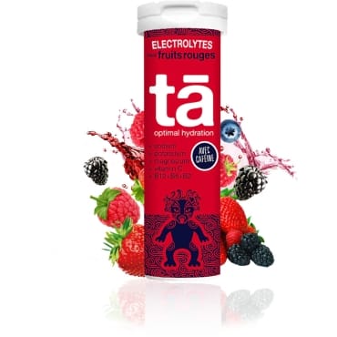 Ta Energy Electrolytes HydrationTabs - Red Fruits Caffeine 12 Lozenges ...