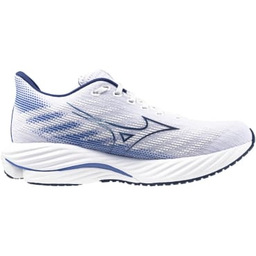 Mizuno Wave Rider 28 White/Estate Blue/Mugen Blue | LEPAPE
