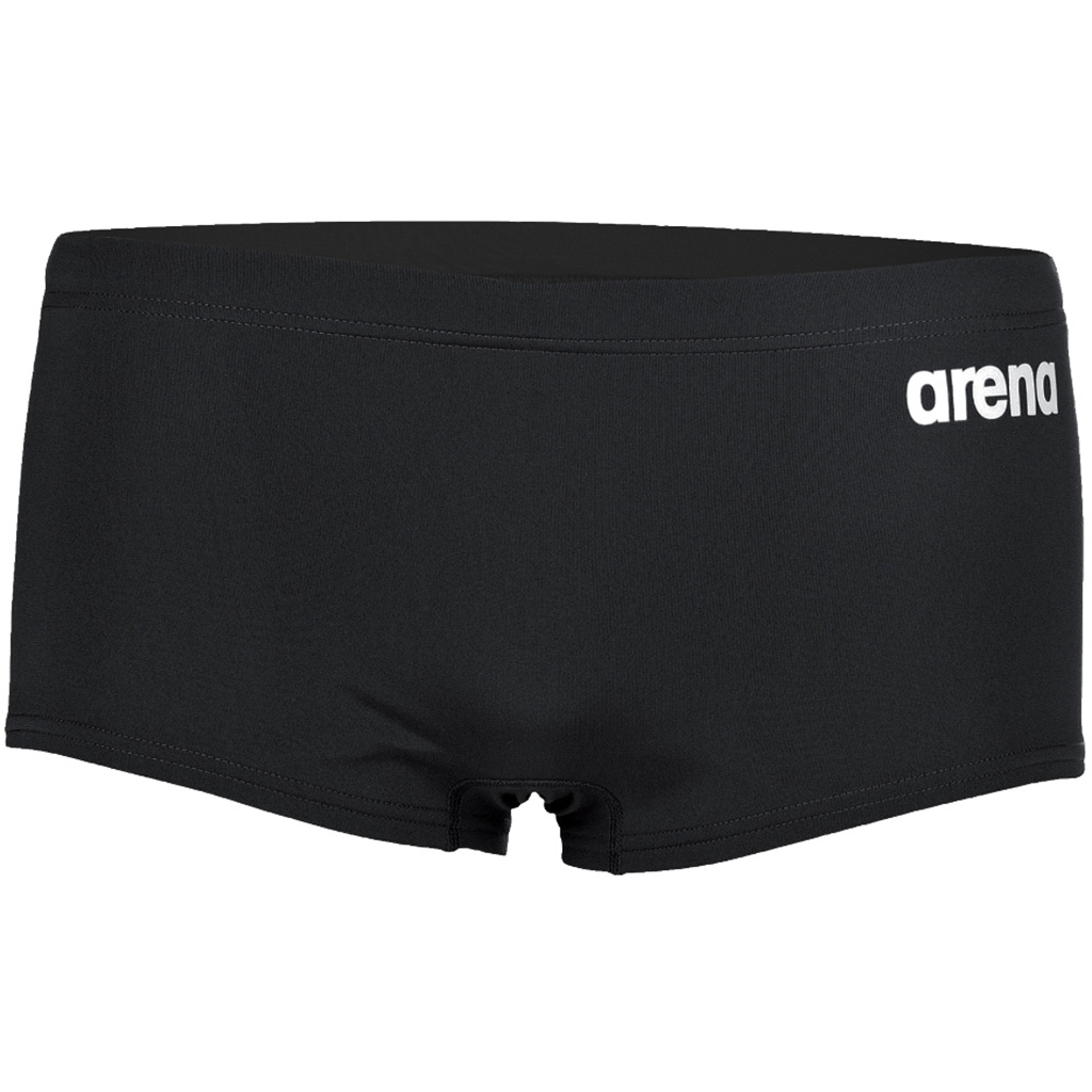 Arena Team Swim Low Waist Short Solid Black-White | Lepape