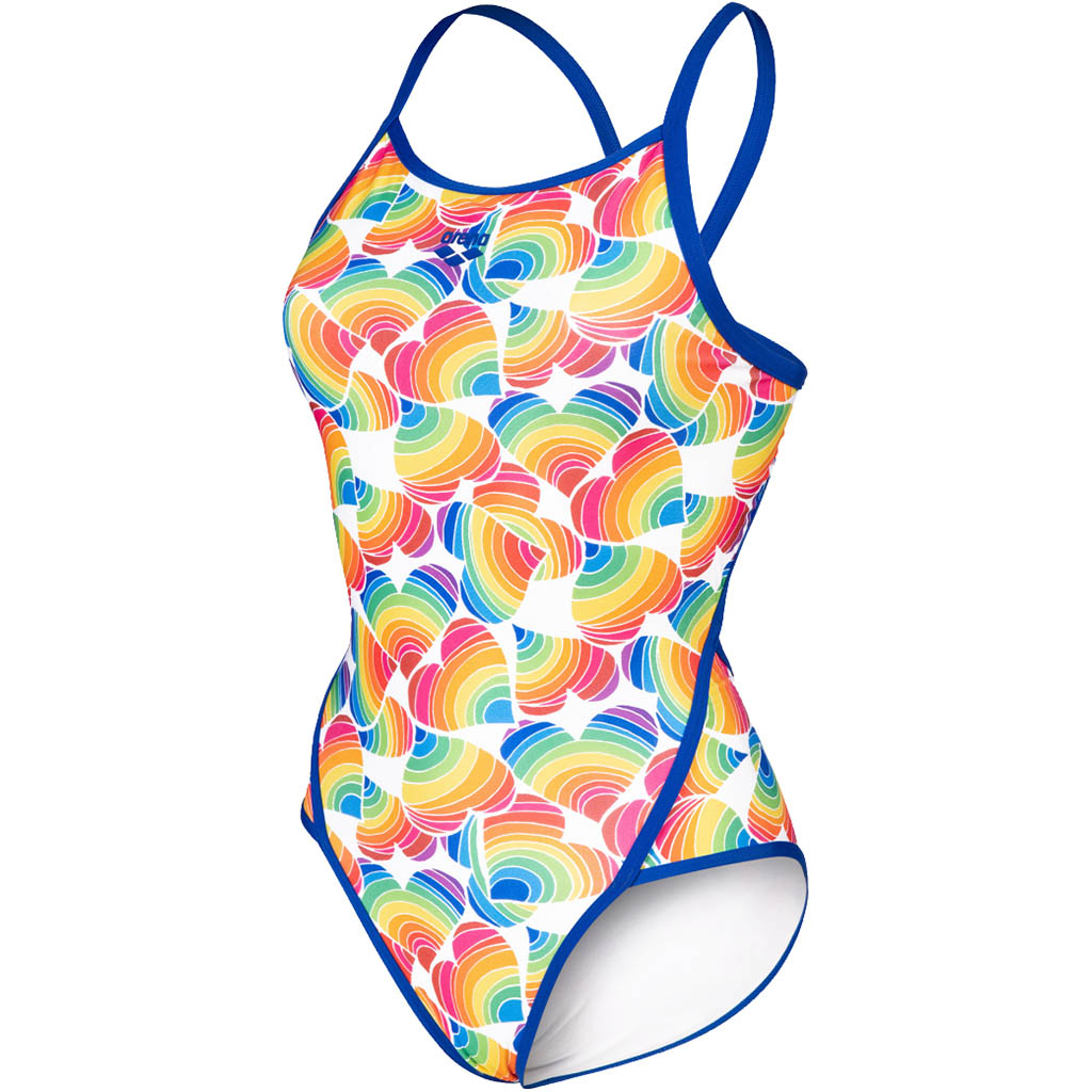 Arena Pride Swimsuit Super Fly Back Neon Blue-White Multi | Lepape