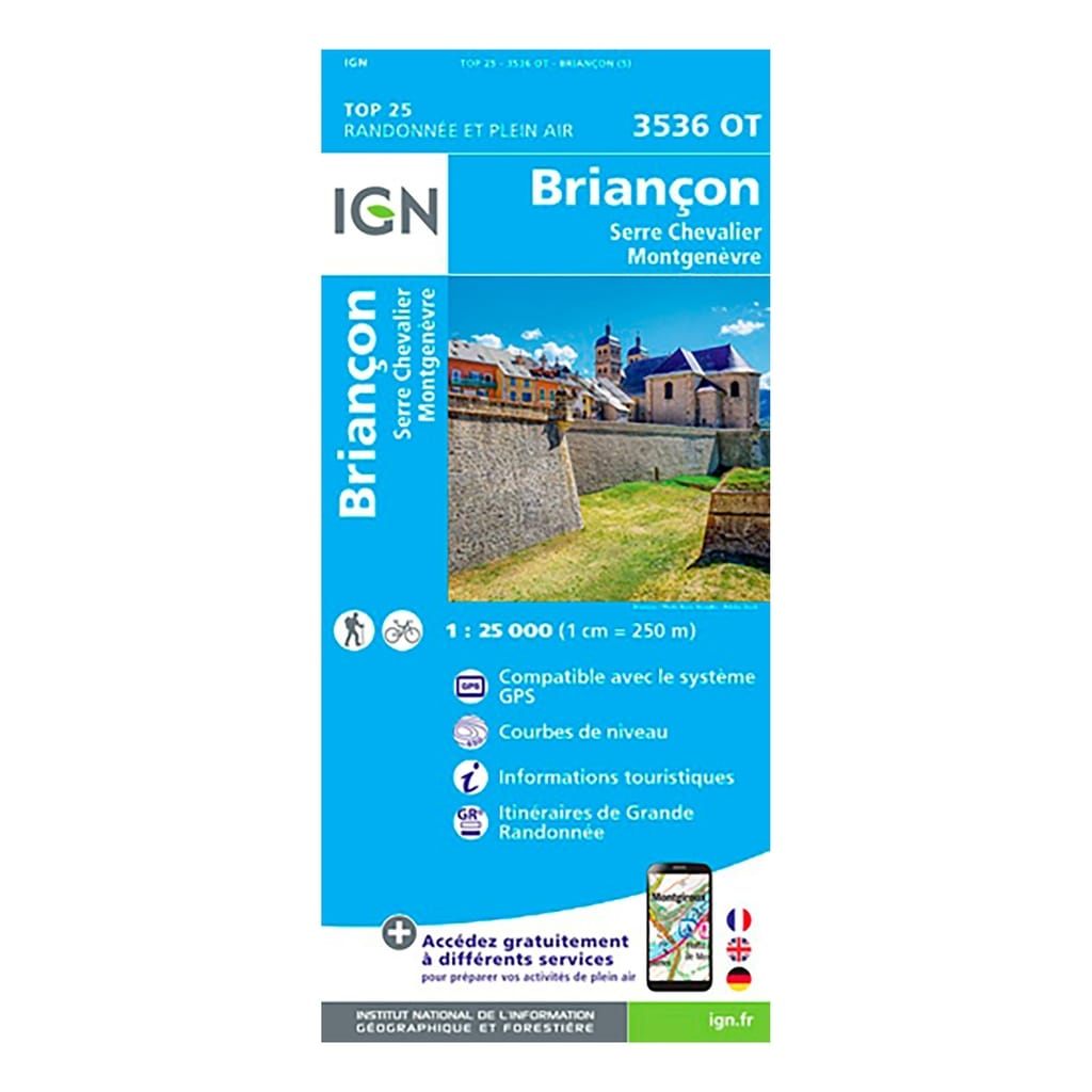 Top 25 hiking gps map - Briançon Serre-Chevalier Montgenèvre cap ...